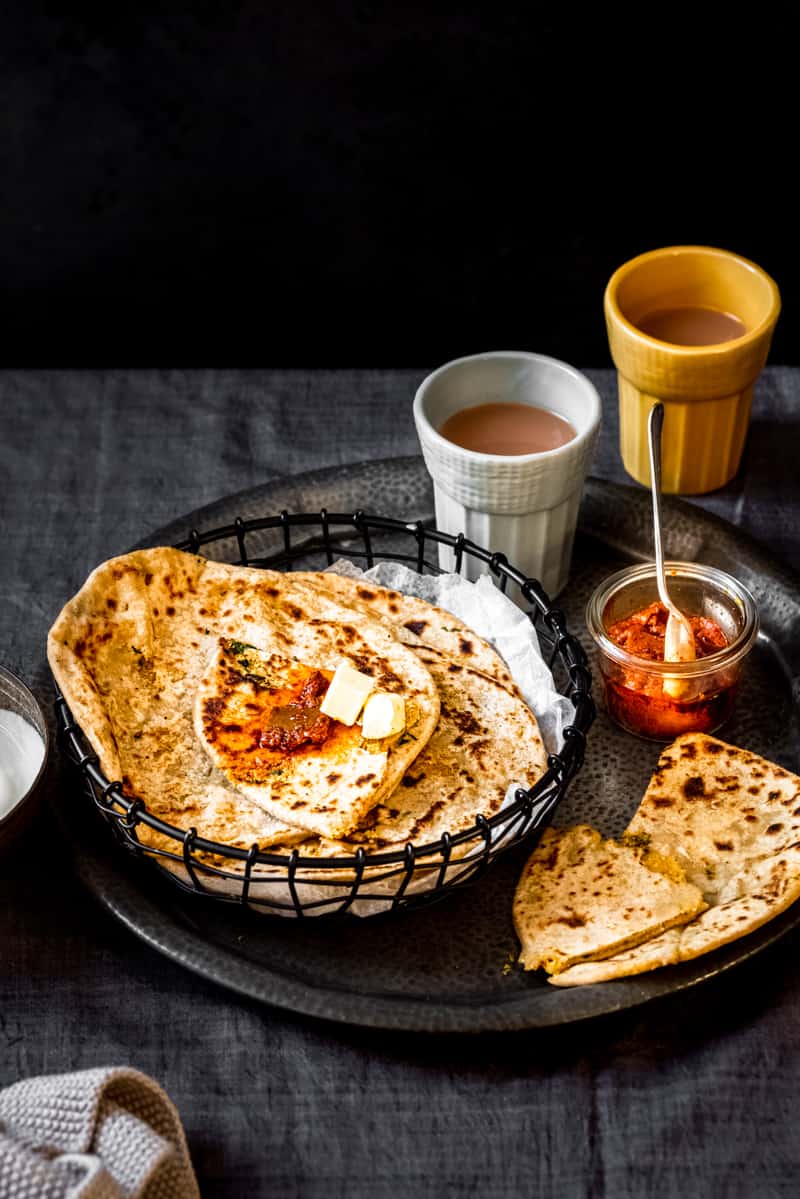 Plain Parathas - Sandhya's Kitchen
