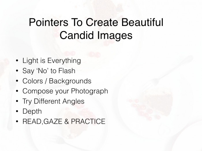 7 Pointers to Create Beautiful Candid Images | Food Photography Tutorial