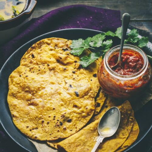 Pumpkin Phulka Roti recipe ( Chapati ) - Sandhya's Kitchen