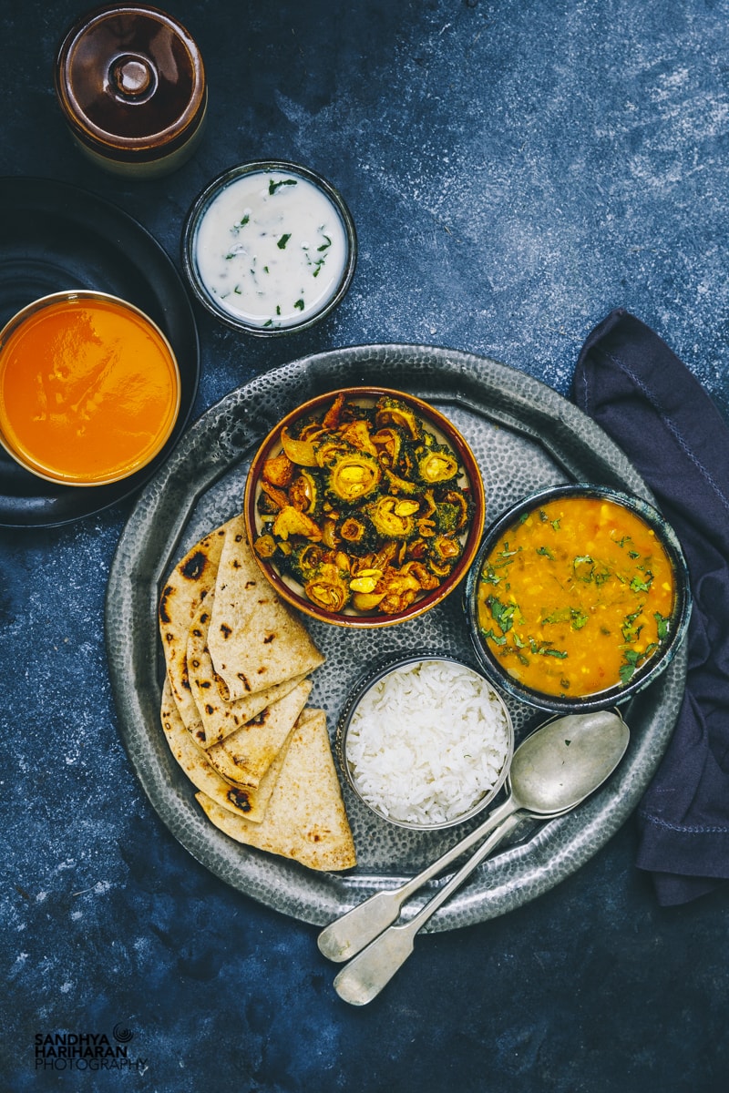 Vegetarian Indian thali recipes - Sandhya's Kitchen