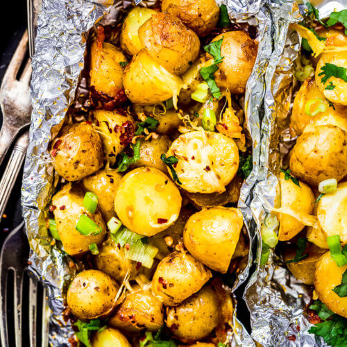 CAMPFIRE POTATOES - FOIL PACKET POTATOES RECIPE