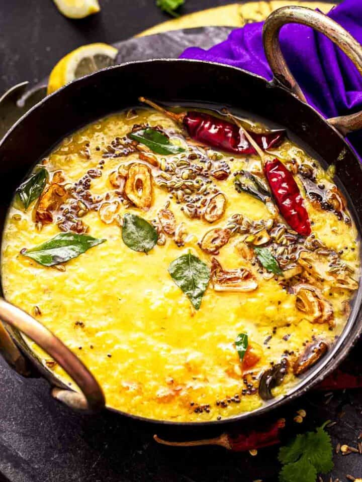 Whole Masoor Dal (Indian Brown Lentils Recipe) - Sandhya's Kitchen