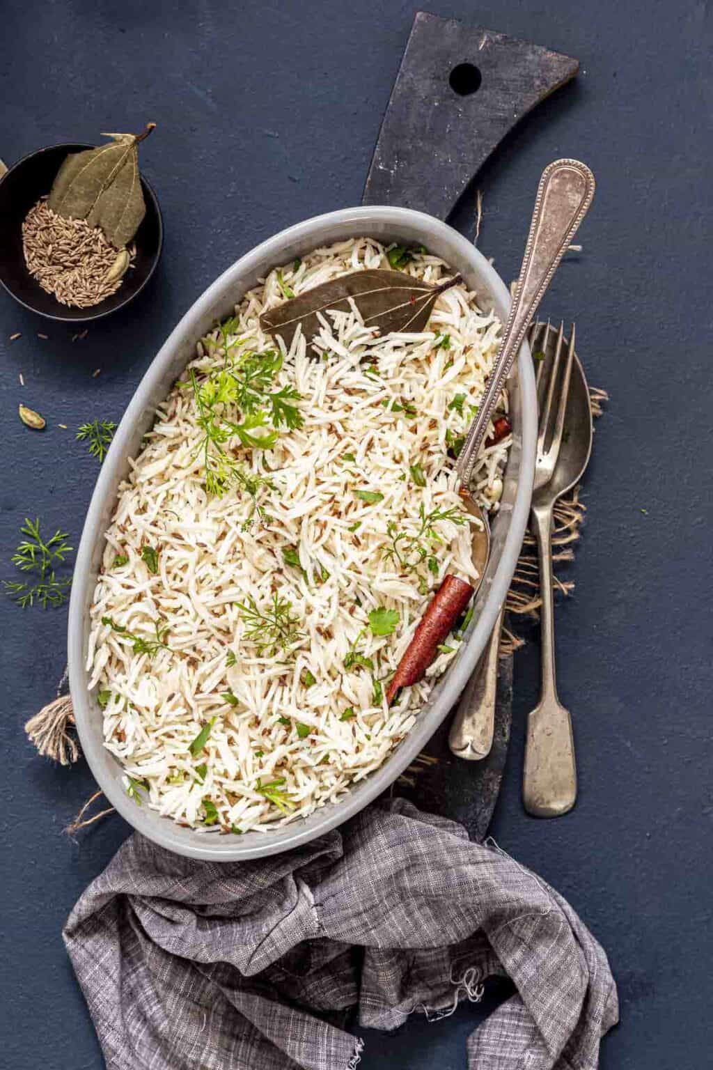 Jeera Rice Recipe { Indian Cumin Rice} - Sandhya's Kitchen