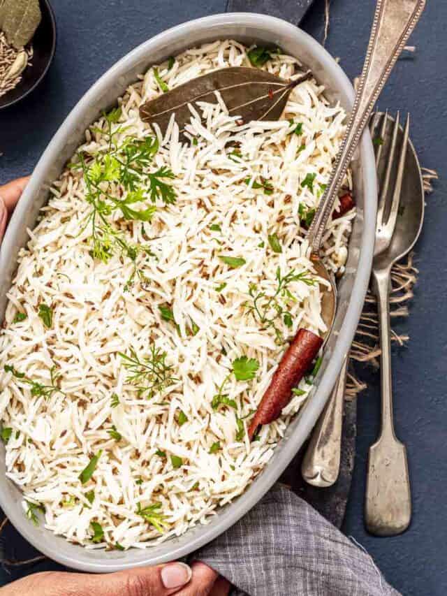 Easy Mushroom Pilau Rice - Sandhya's Kitchen