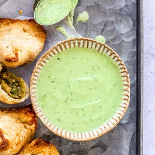 Easy Indian Mint Sauce Recipe (Yogurt mint sauce) - Sandhya's Kitchen