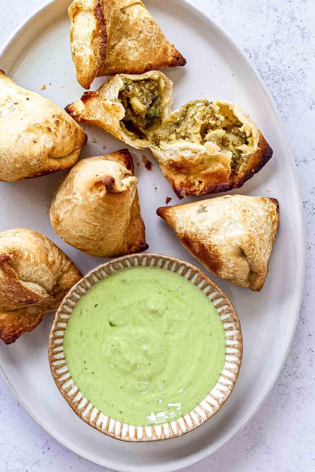 Easy Indian Mint Sauce Recipe (Yogurt mint sauce) - Sandhya's Kitchen