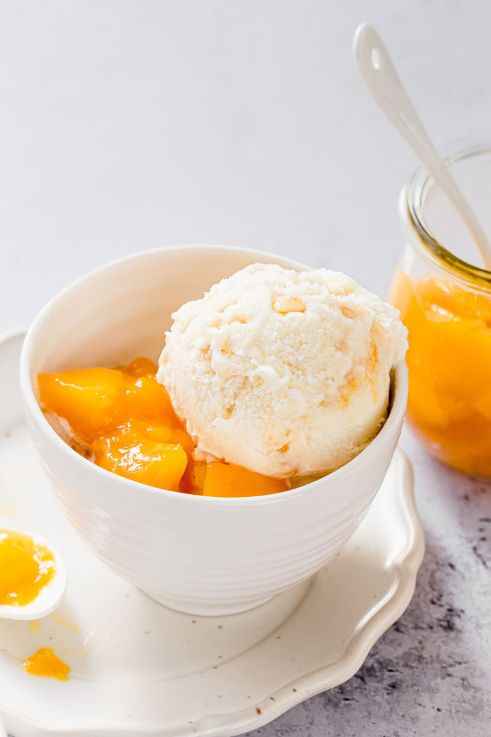Easy Mango Compote - Sandhya's Kitchen