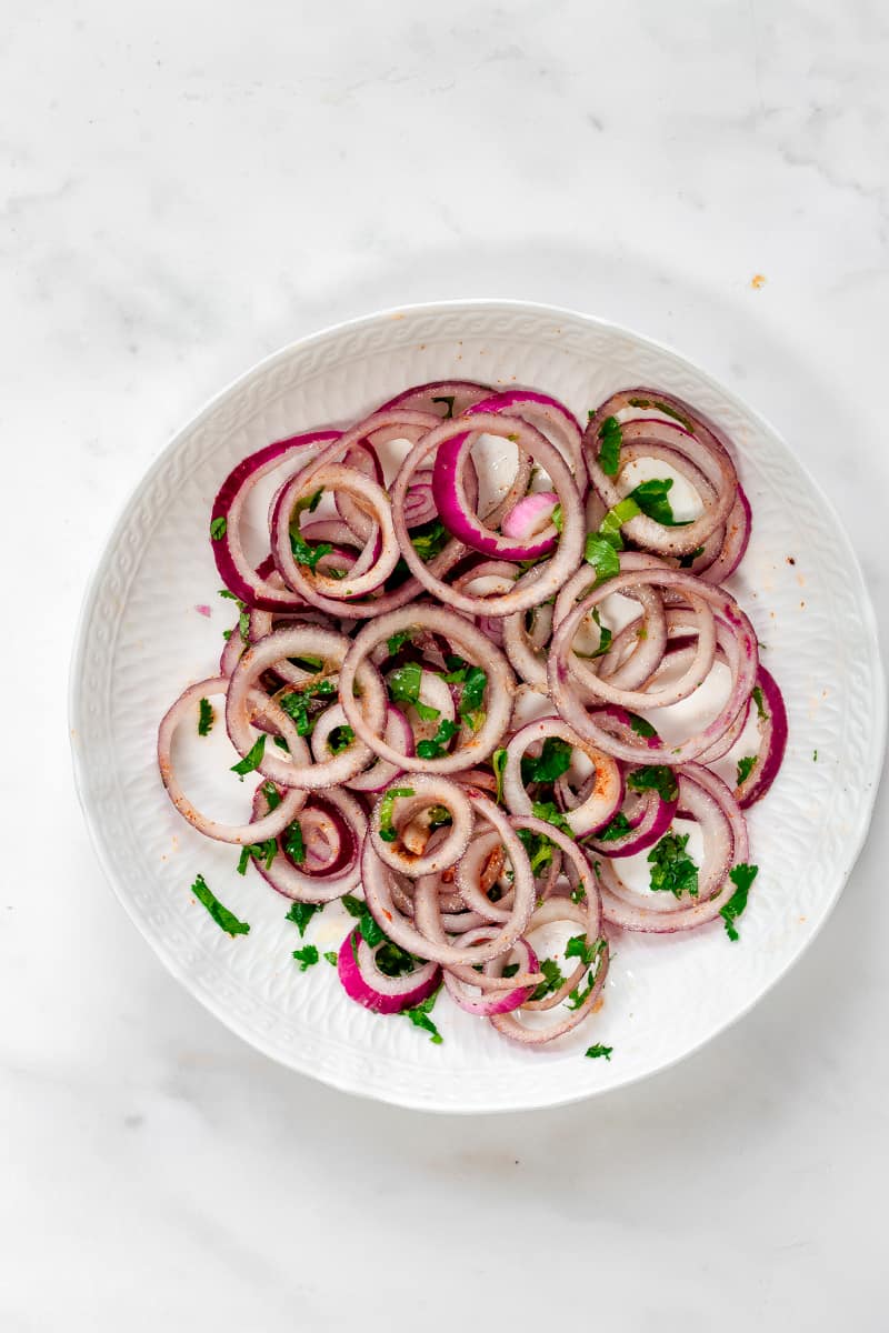Easy Indian Onion Salad - Sandhya's Kitchen