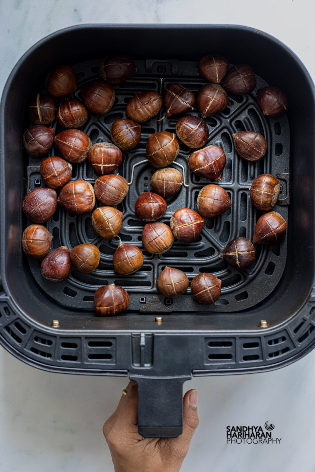 Air fryer Chestnuts - Sandhya's Kitchen