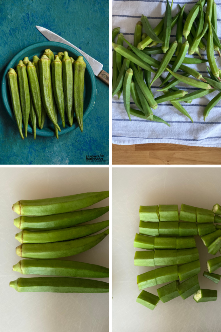Easy Indian Okra curry (Bhindi bhaji) - Sandhya's Kitchen