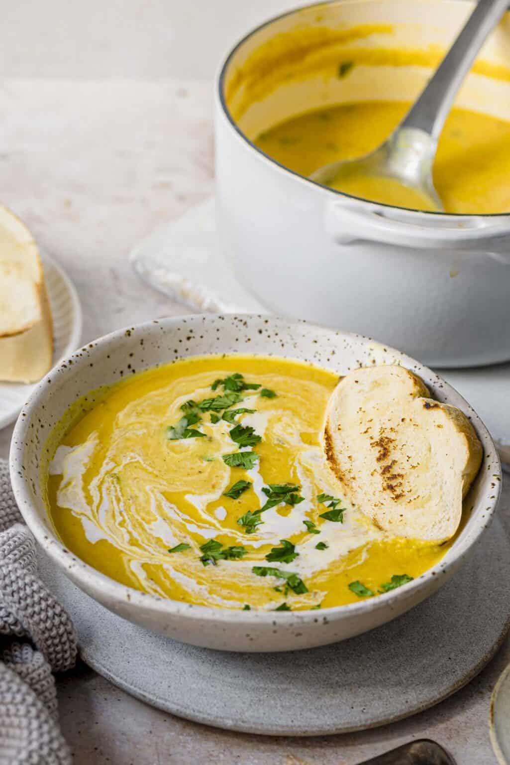 Red lentil Dahl soup - Sandhya's Kitchen