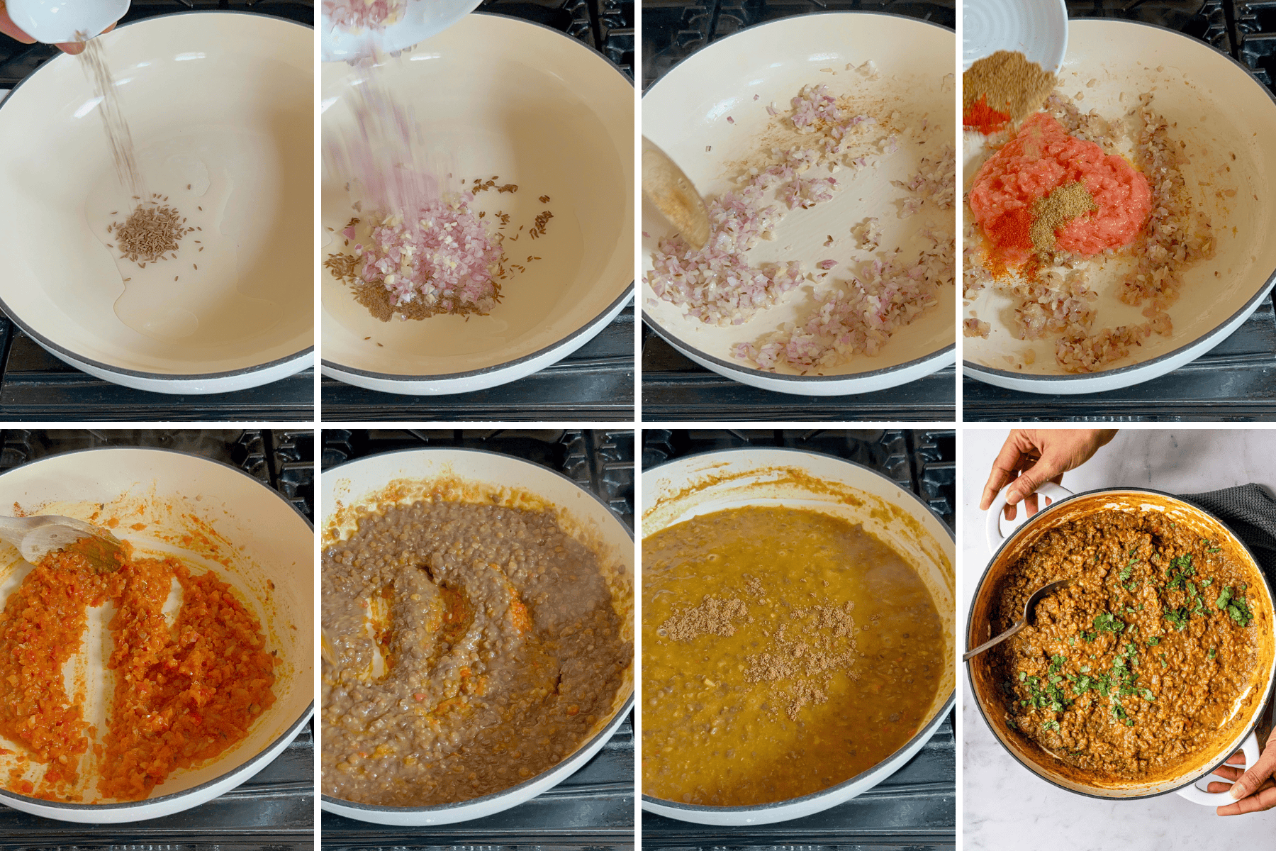 Whole Masoor Dal (Indian Brown Lentils Recipe) - Sandhya's Kitchen