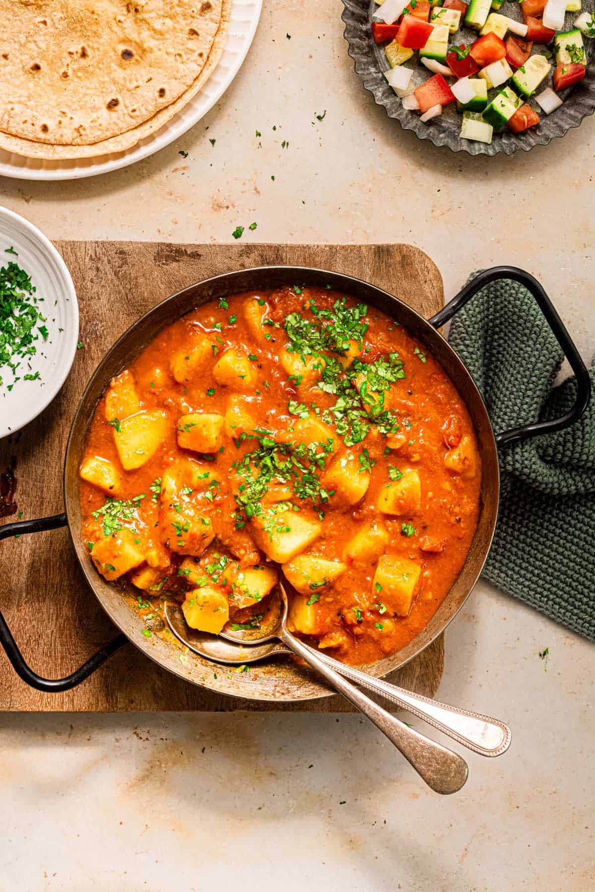 Easy Batata nu shaak recipe - Sandhya's Kitchen