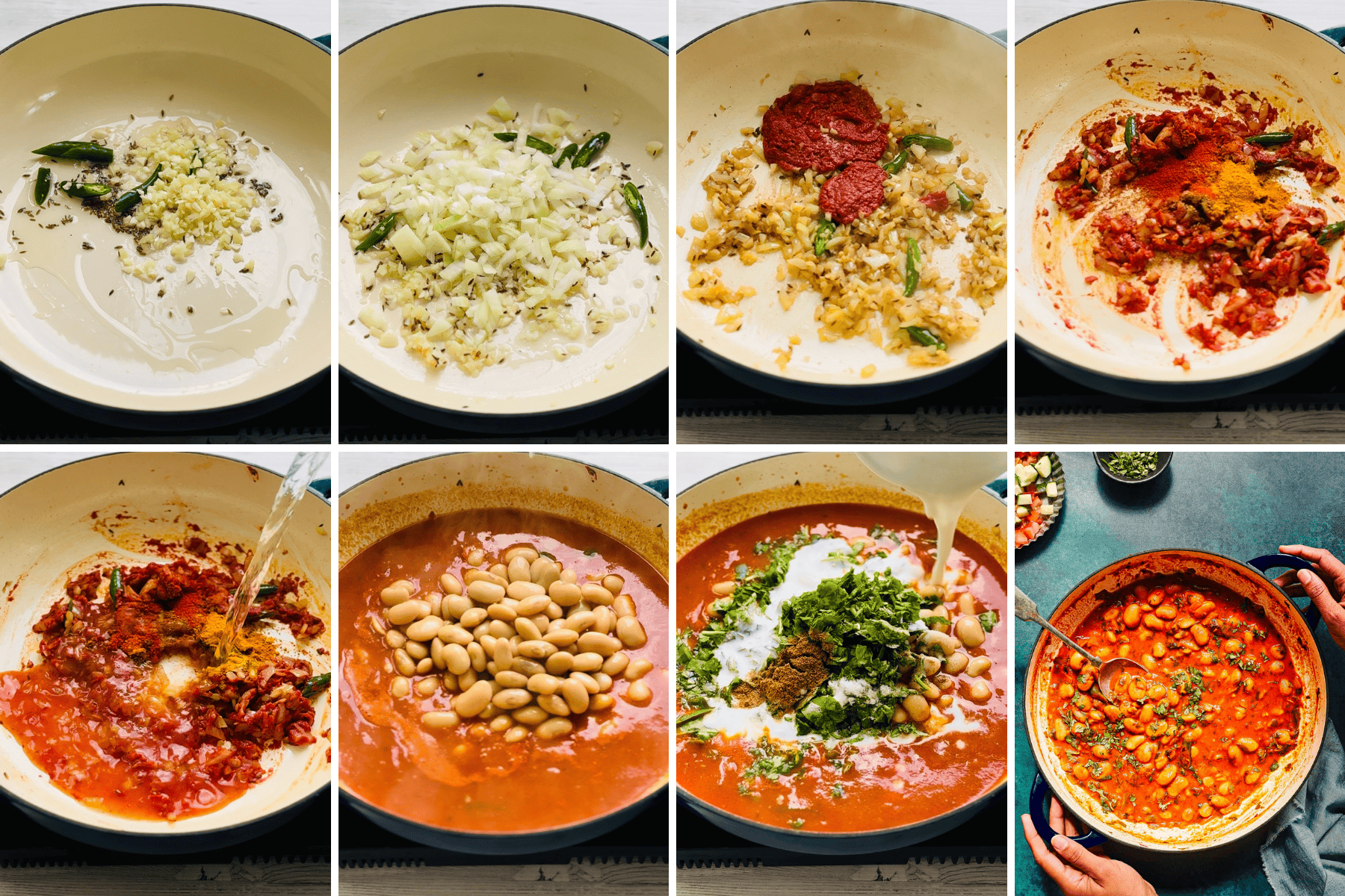 Easy butter bean curry - Sandhya's Kitchen