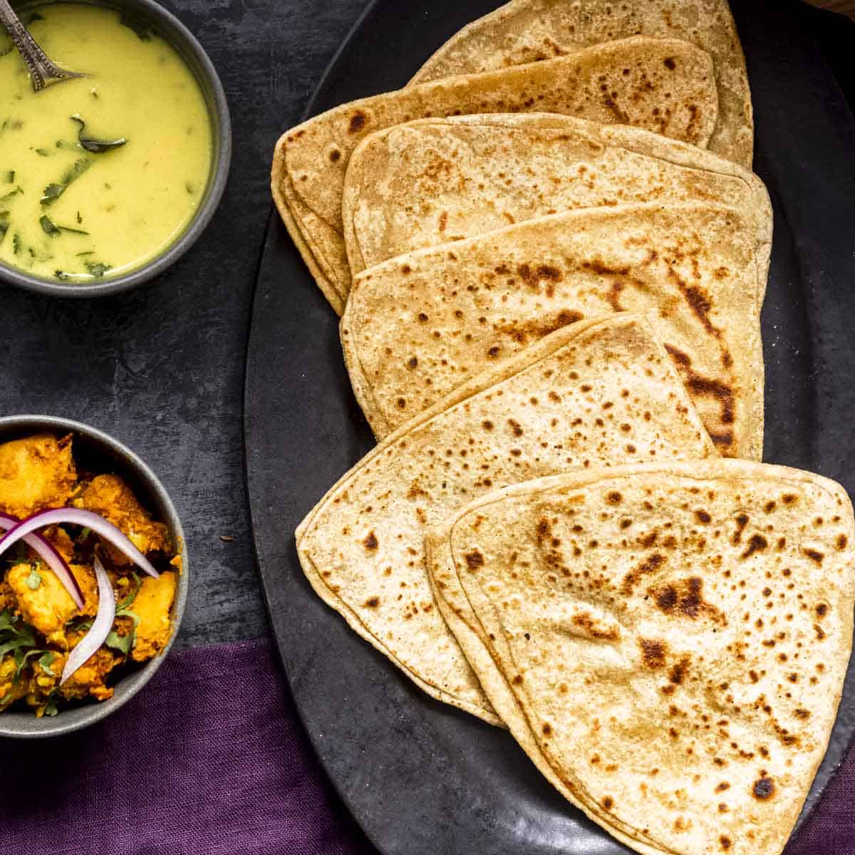 Plain Parathas - Sandhya's Kitchen