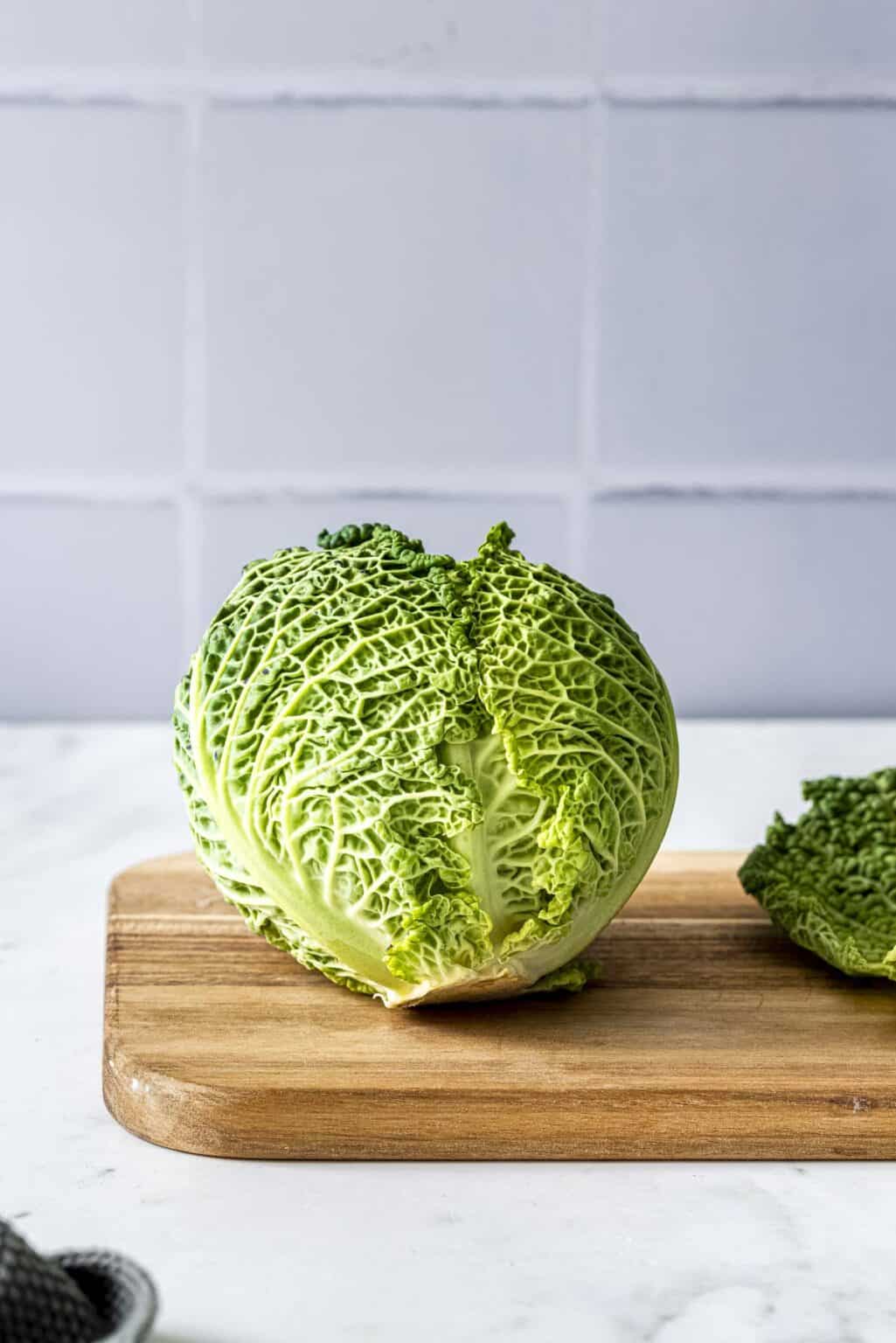 Buttered Savoy cabbage - Sandhya's Kitchen
