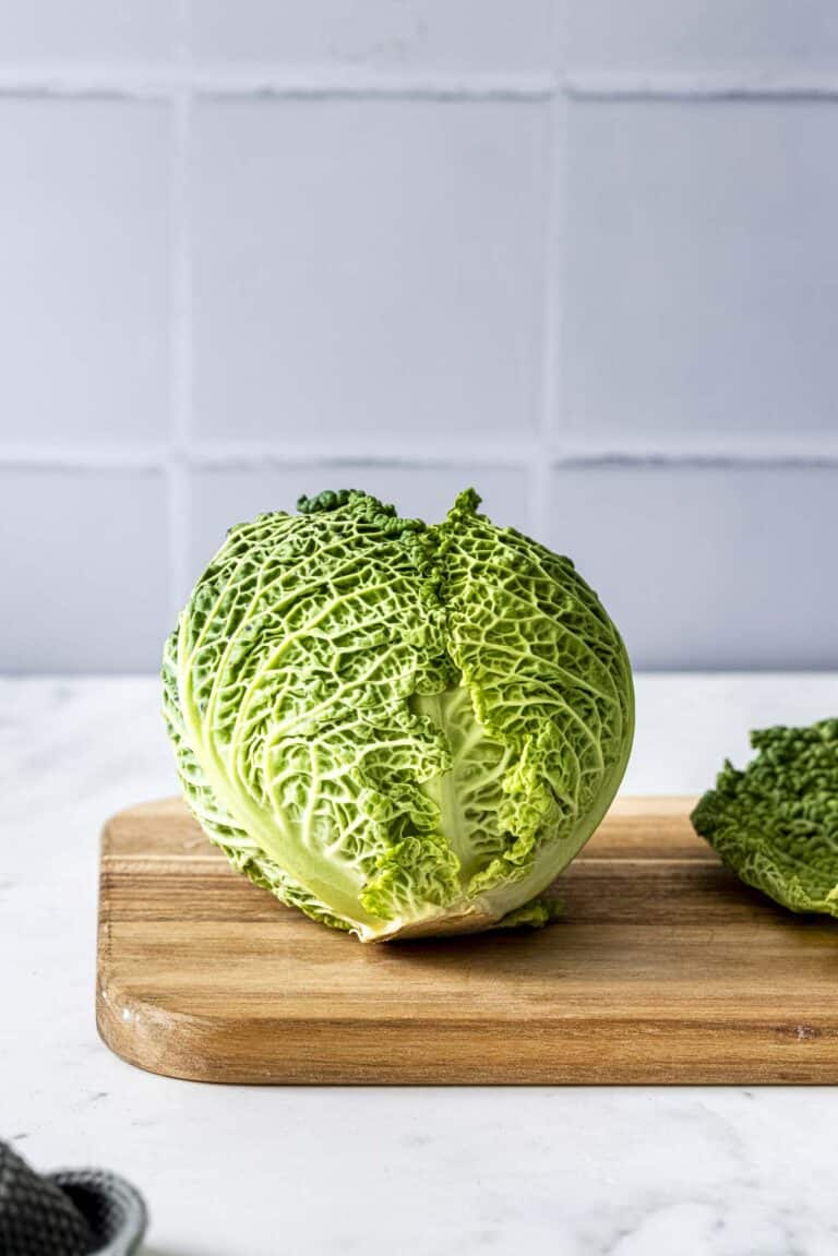 Buttered Savoy cabbage - Sandhya's Kitchen