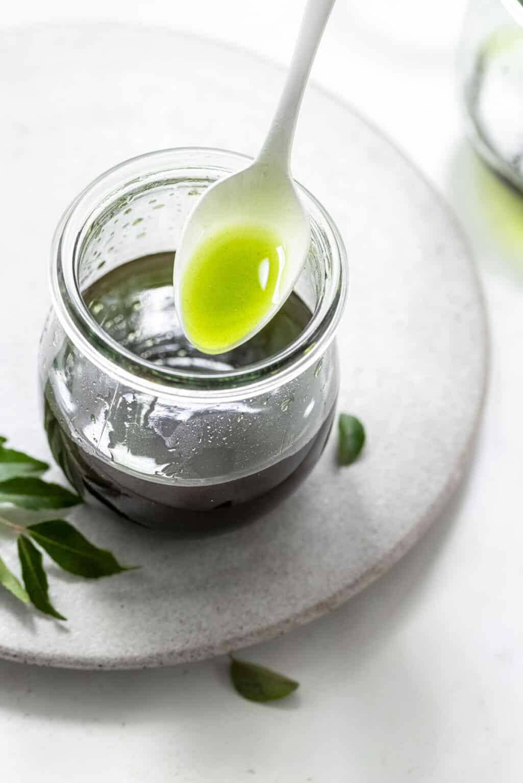 Curry Leaf Oil - Sandhya's Kitchen